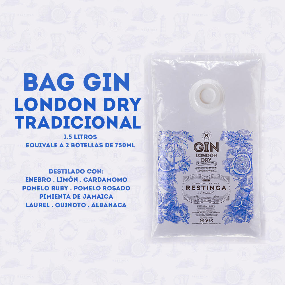 BAG GIN 5TO ANIVERSARIO 1.5L – Restinga London Dry Gin