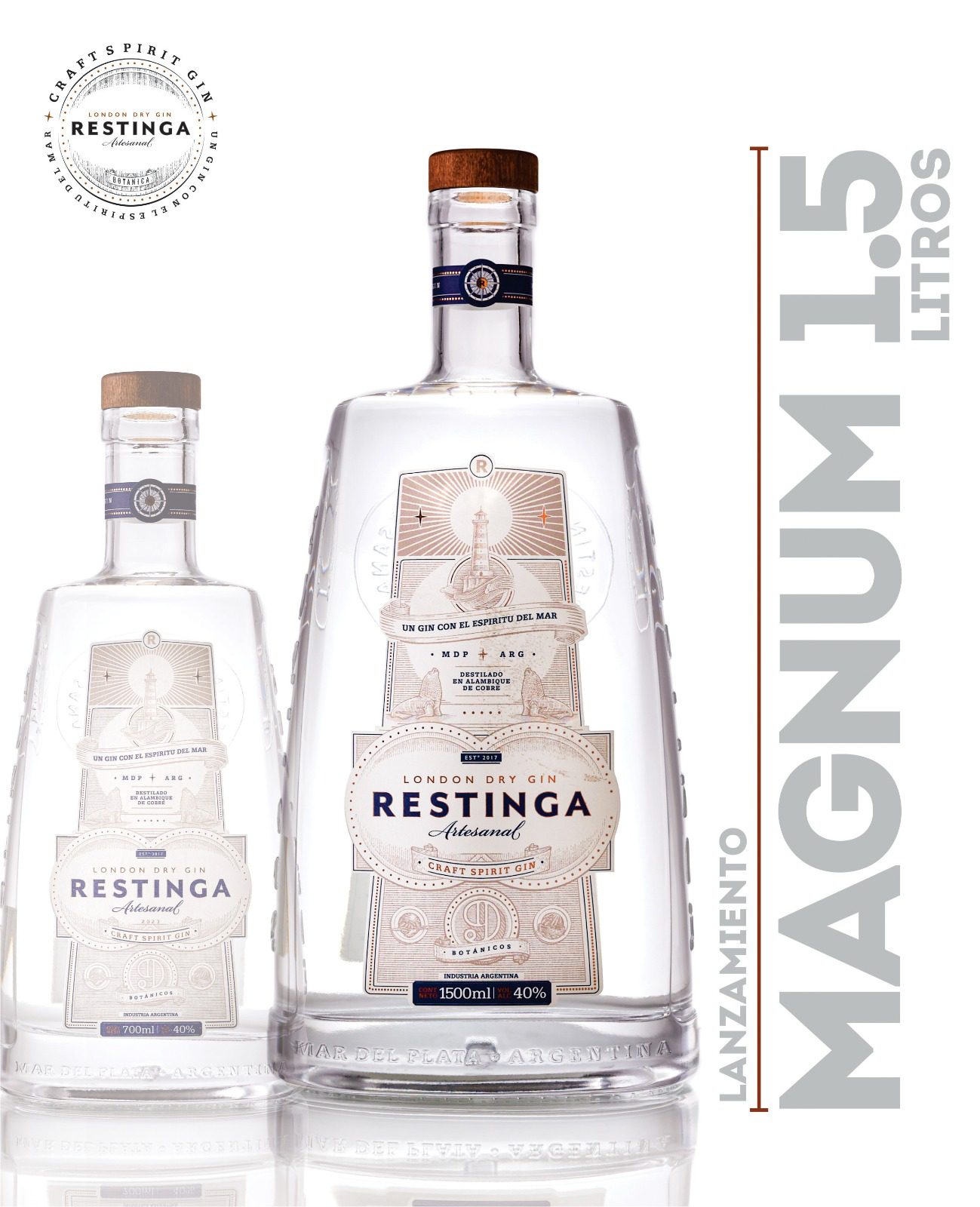 Restinga London Dry Magnum 1500ml - Restinga Gin | London Dry Gin Artesanal