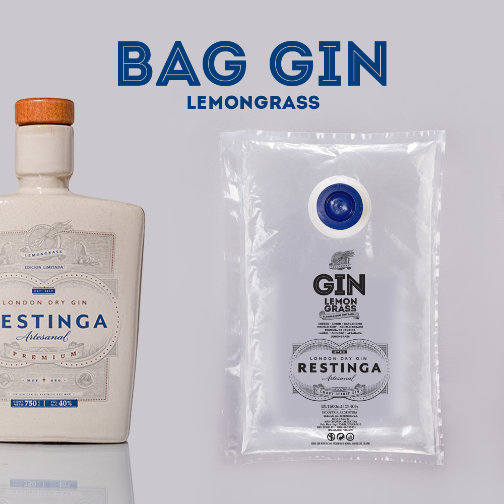 BAG GIN LEMONGRAS 1.5L – Restinga London Dry Gin