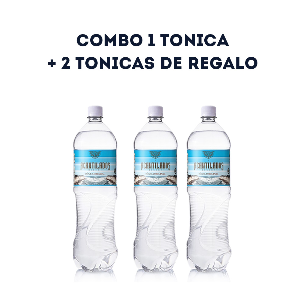 Agua Tónica 1.5L + 2 tónicas 1.5 L de regalo | Restinga London Dry Gin
